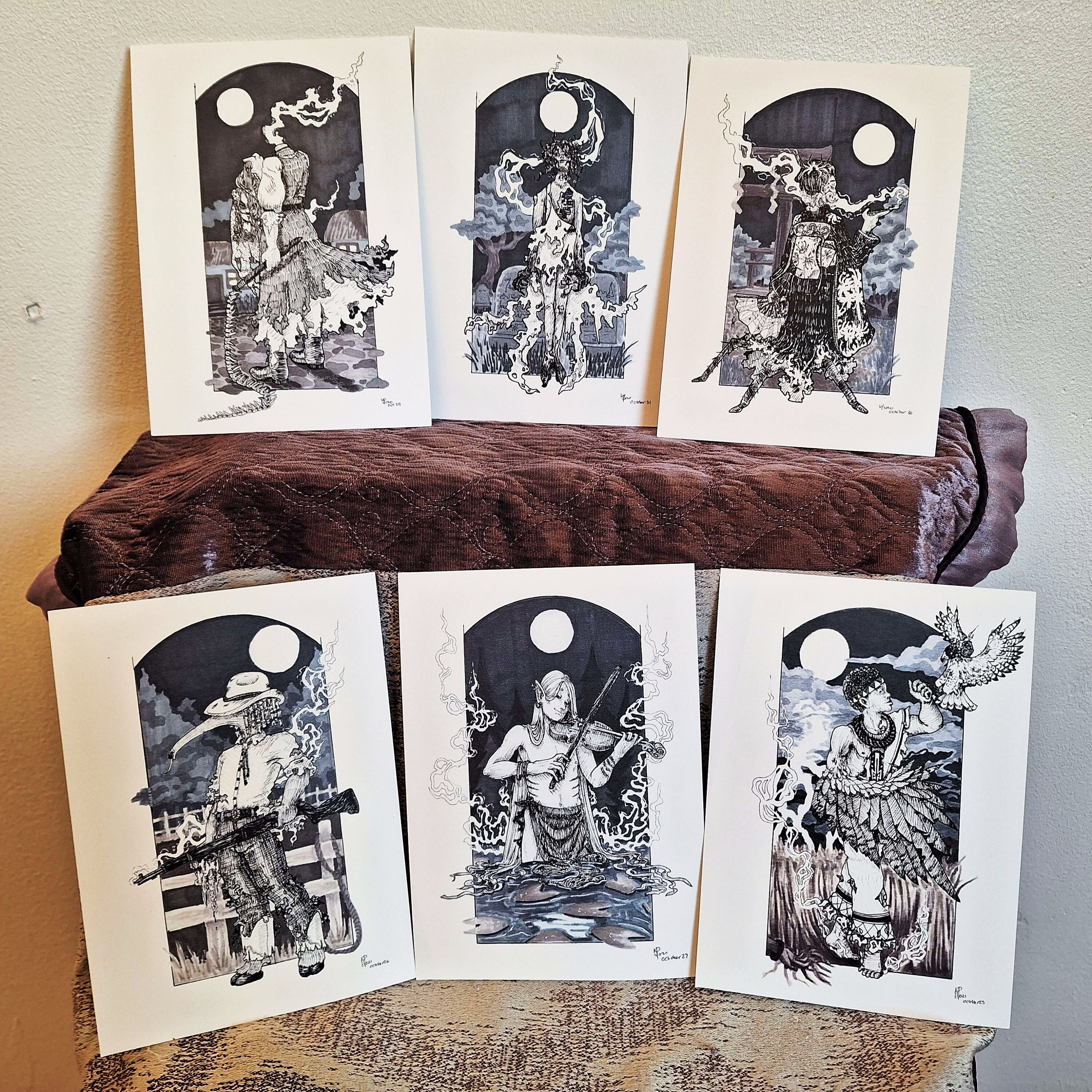 Horrific Myths: Dullahan Illustration, Digital Print, Irish Horror ...