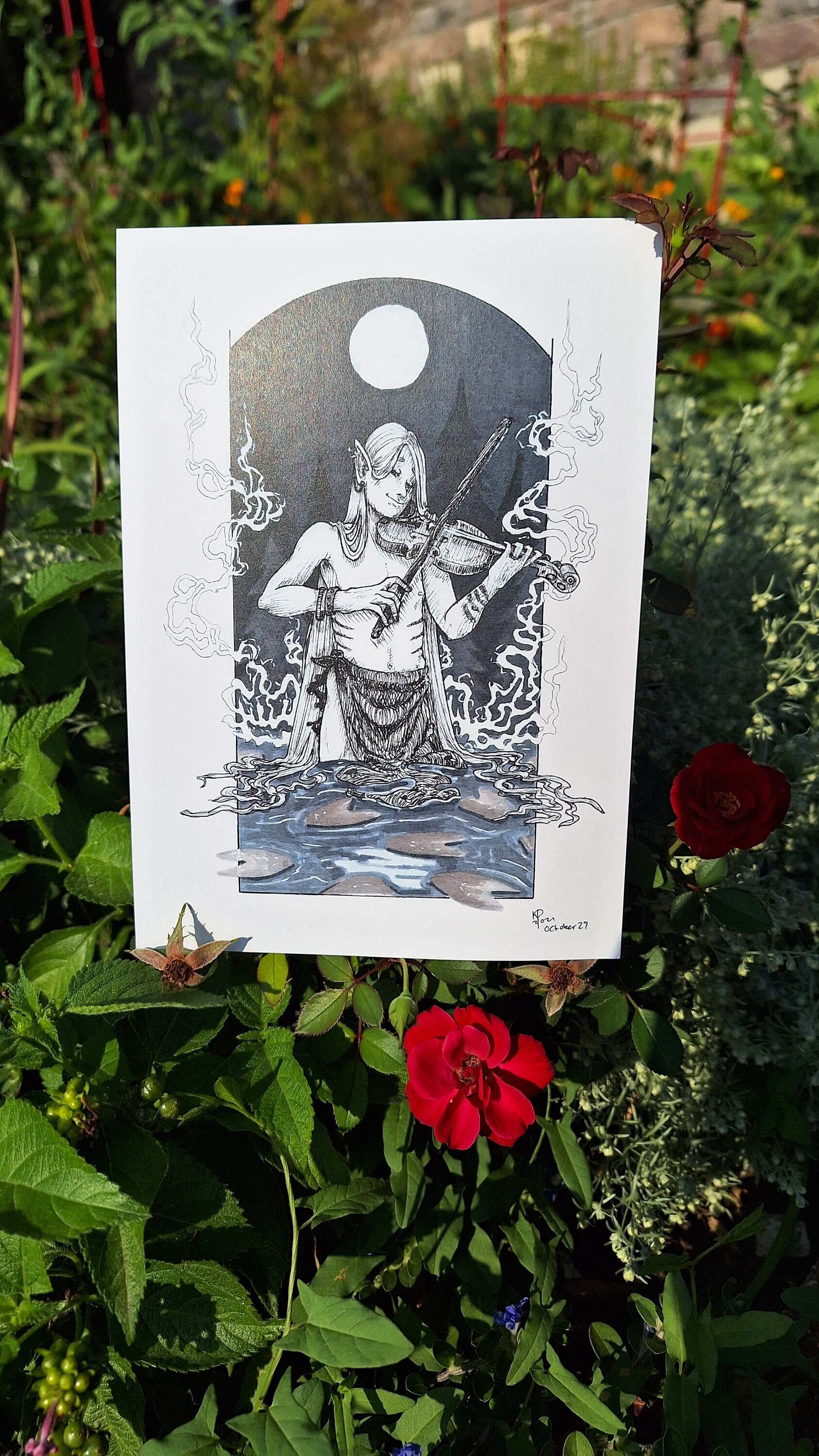 Horrific Myths: Nokken Illustration, Digital Print, Scandanavian Horror ...