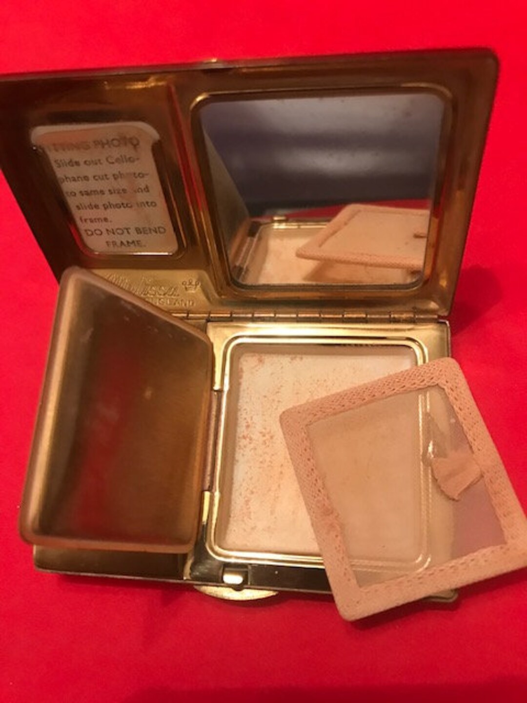 1950's Vintage Melissa Musical Powder Compact With Photo Frame - Etsy