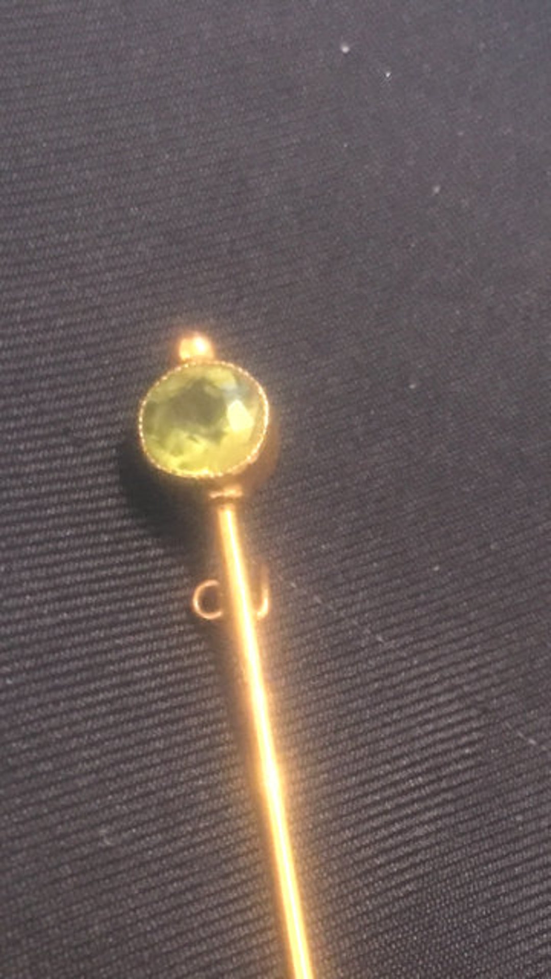 Edwardian 9ct Gold & Evening Emerald Tie Pin - Etsy