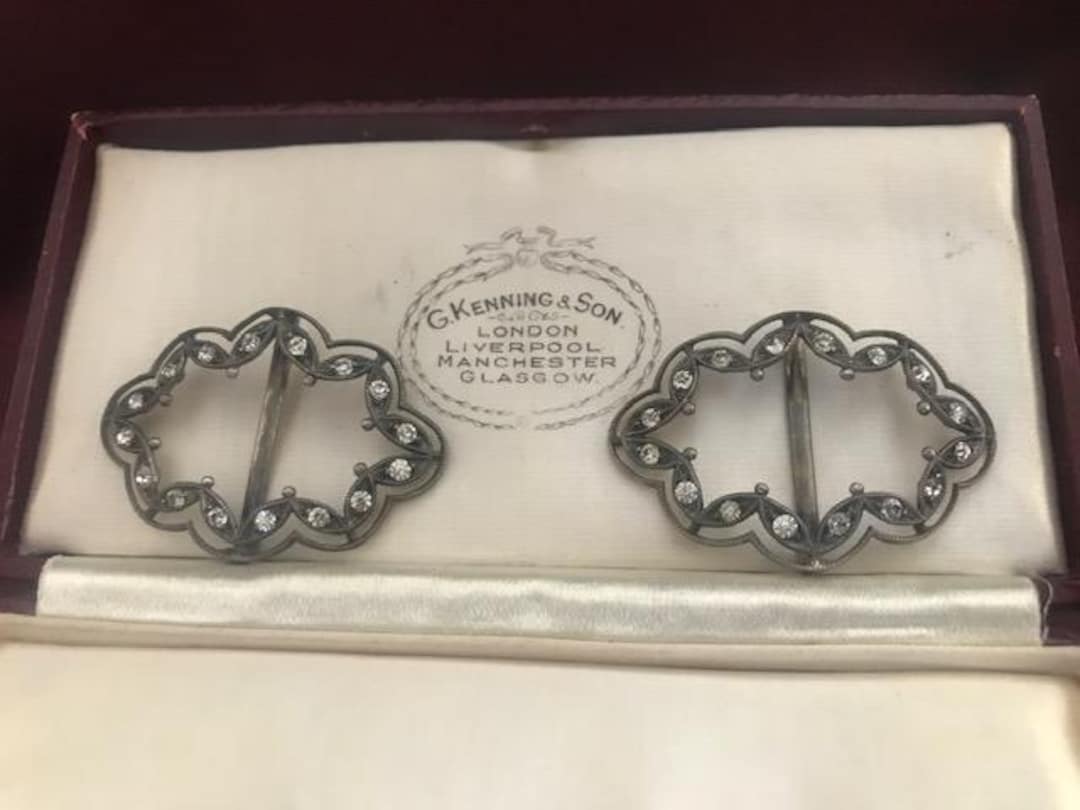 Pair of Stunning Georgian Marked 935 Silver Shoe Buckles - Etsy