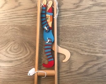 Wooden Acrobat Toy | Etsy