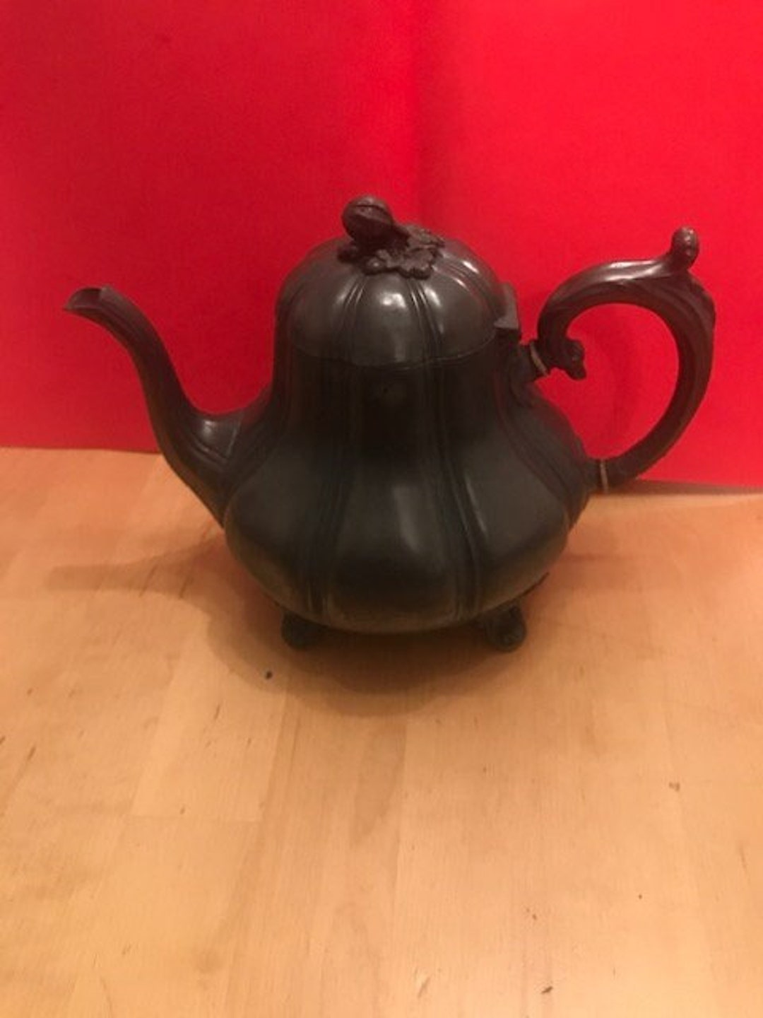 Victorian 1800's Pewter Tea Pot by Thomas Otley & Sons - Etsy
