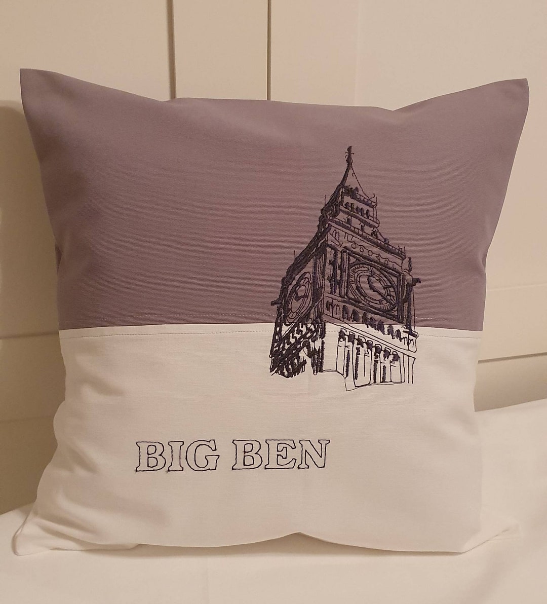 The Big Ben Pillow Cover - Etsy