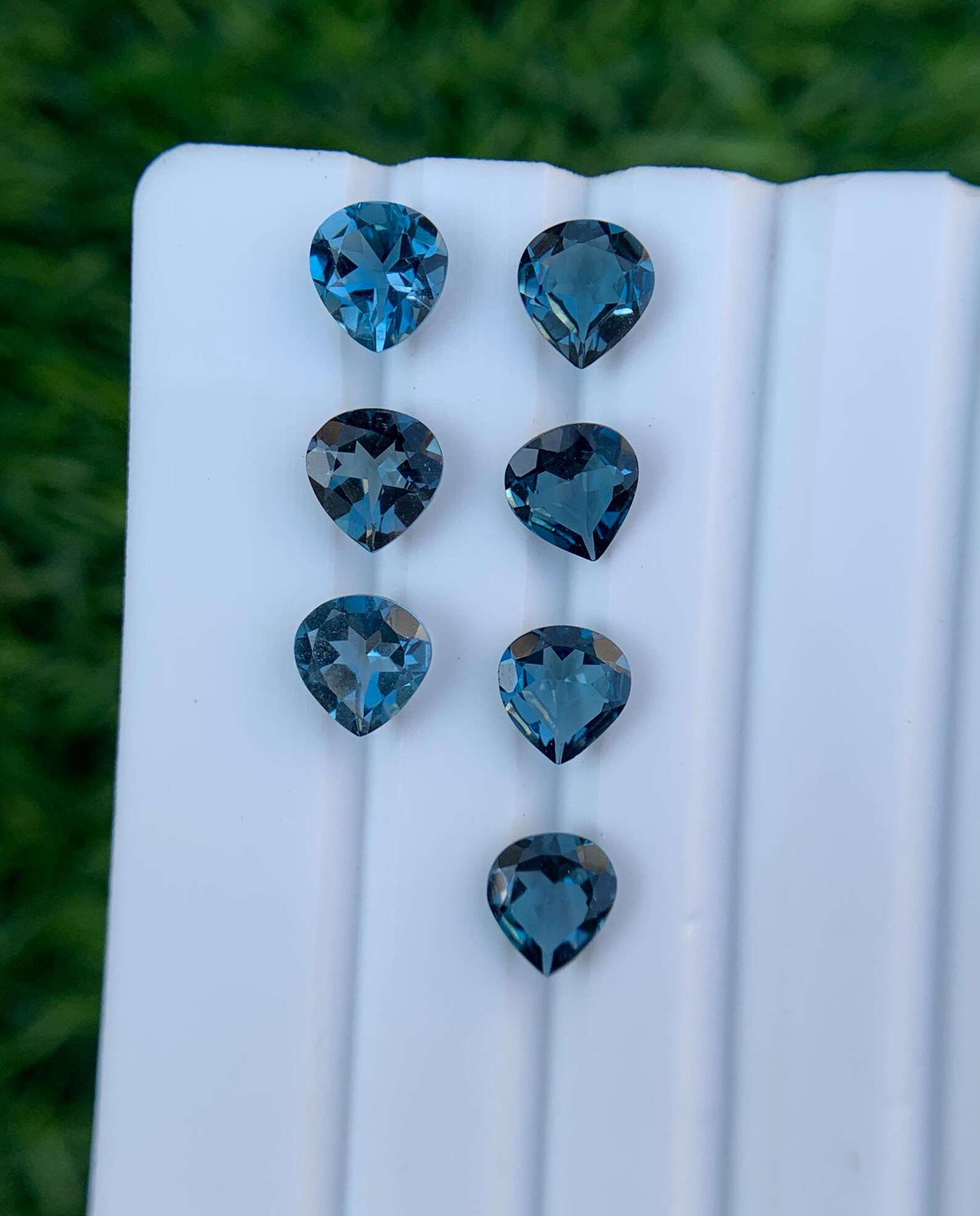 Natural London Blue Topaz 6x6x4 Mm Gemstone Lot – Beautiful Fine London ...