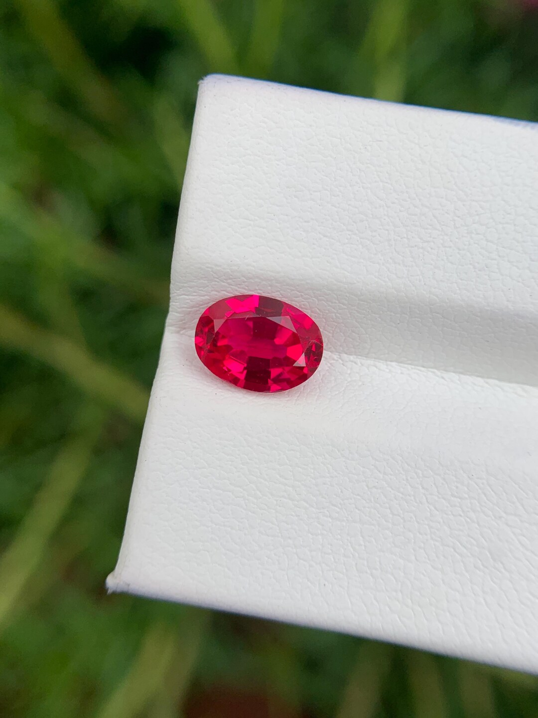 Stunning Lab Grown 8X6X4 Mm Ruby Oval Shape Gemstone – Finest Faceted ...
