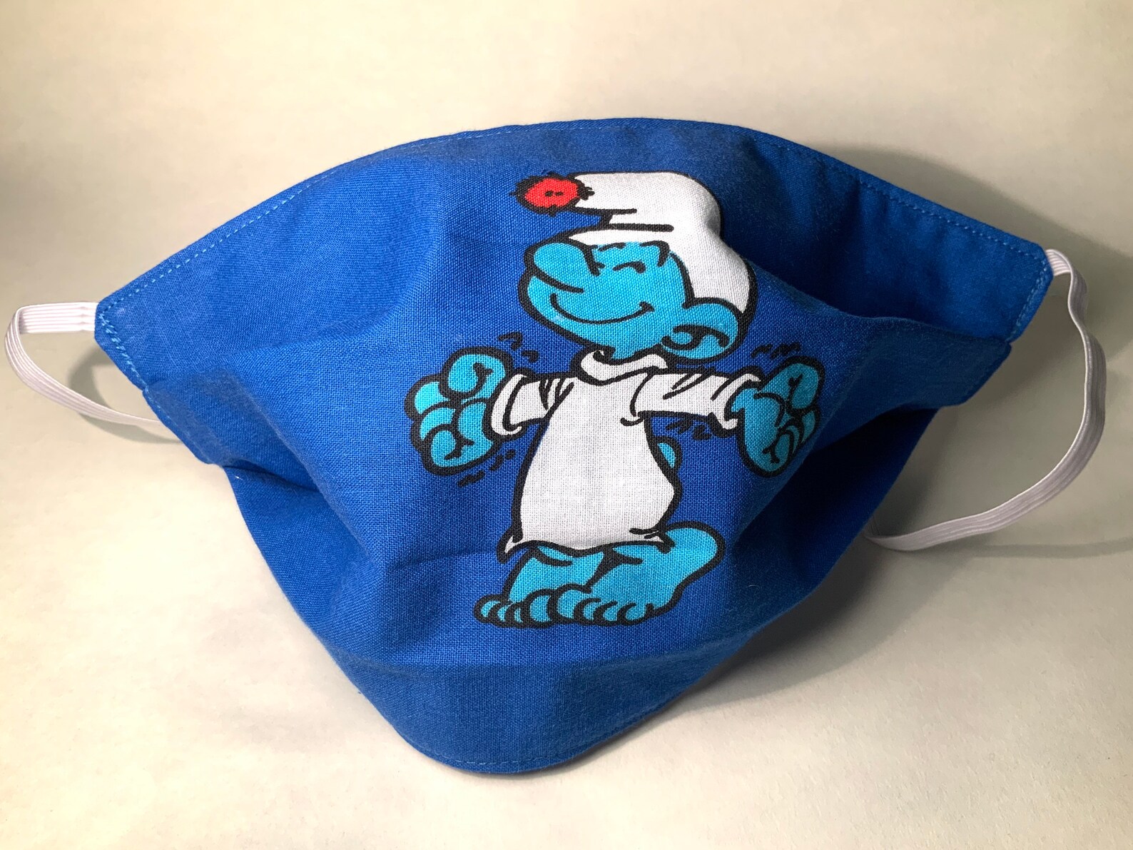 Smurf Face Mask Face Covering 2 Layer Cotton | Etsy