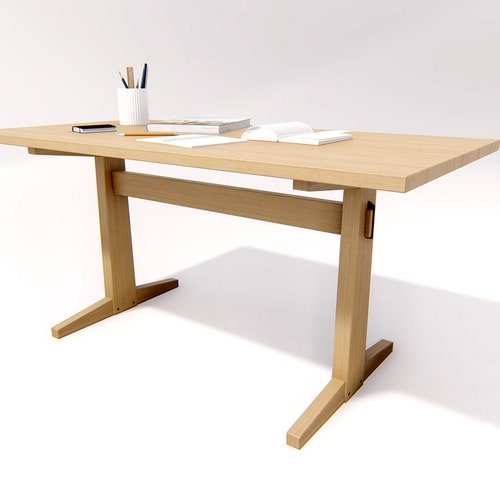 DIY Modern Desk Build Plan / Woodworking Plans / Digital Build | Etsy