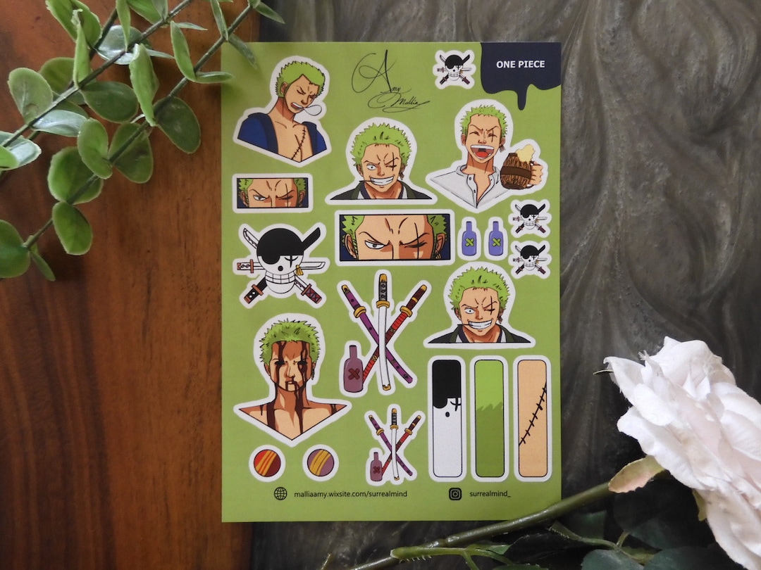 Zoro Sticker Sheet - Etsy