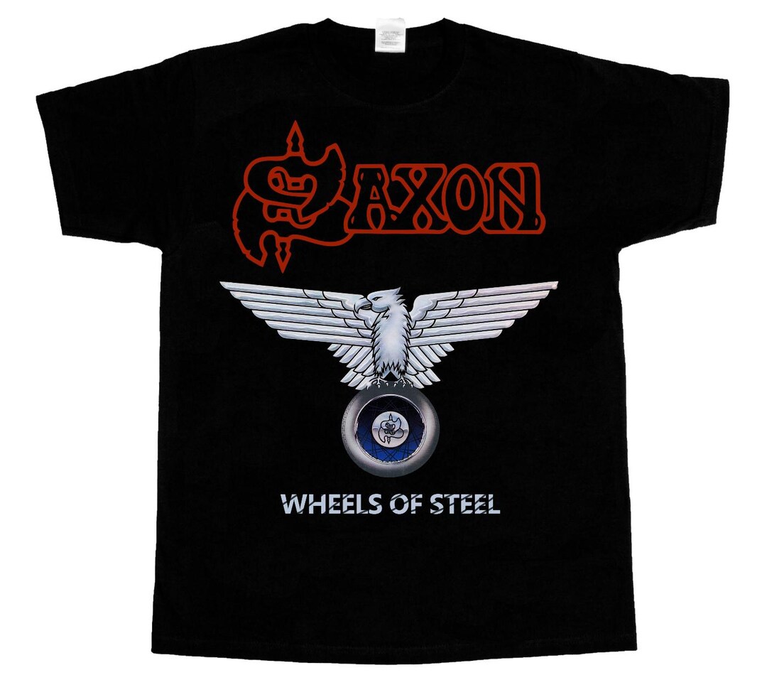 Saxon Wheels of Steel T-shirt, NWOBHM Band Tee - Etsy
