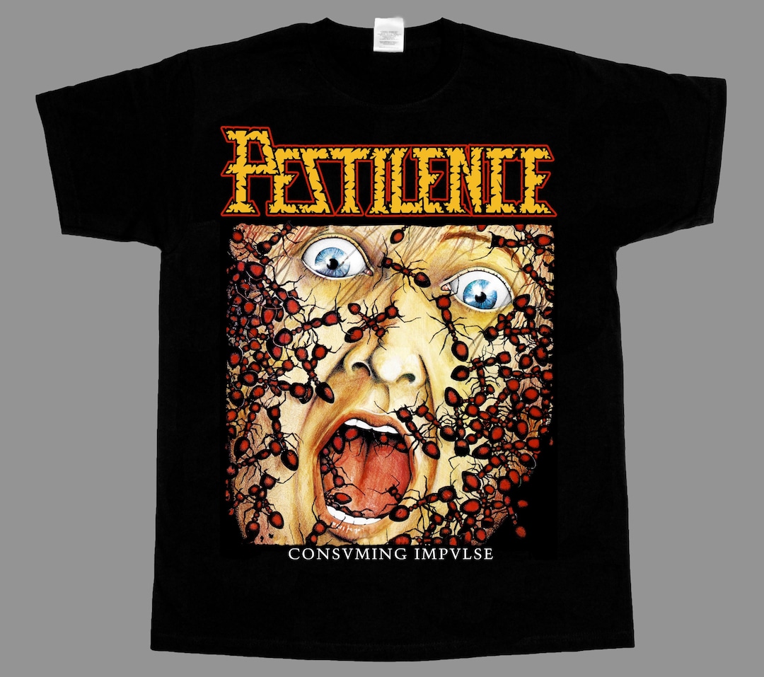 Pestilence Consuming Impulse Rock New Black Short Long Sleeve T-shirt ...