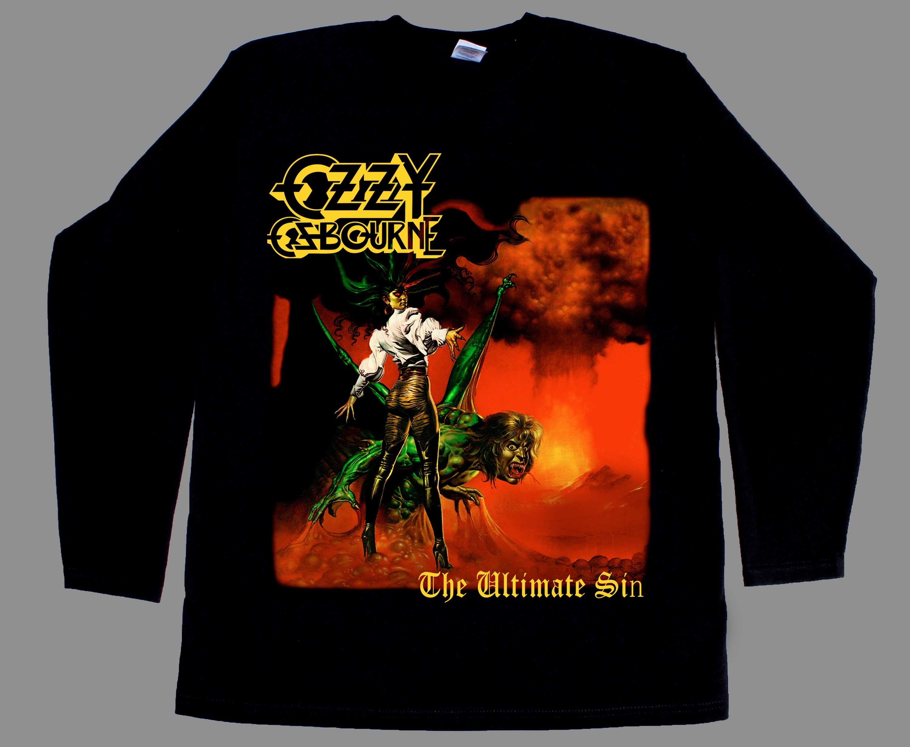 Randy Rhoads Ozzy Osbourne Sin New Short Long Sleeve Black T-shirt - Etsy