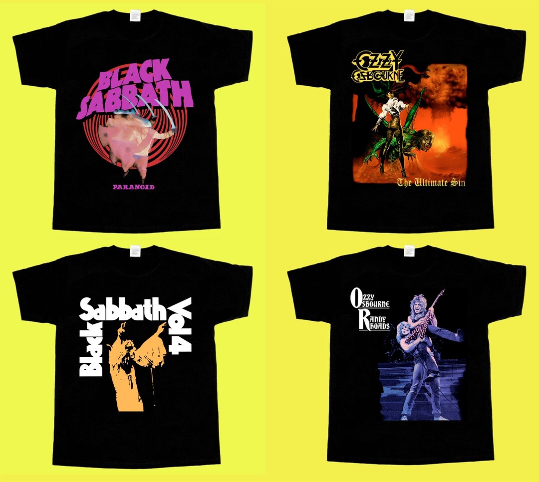 Randy Rhoads Ozzy Osbourne Sin New Short Long Sleeve Black T-shirt - Etsy