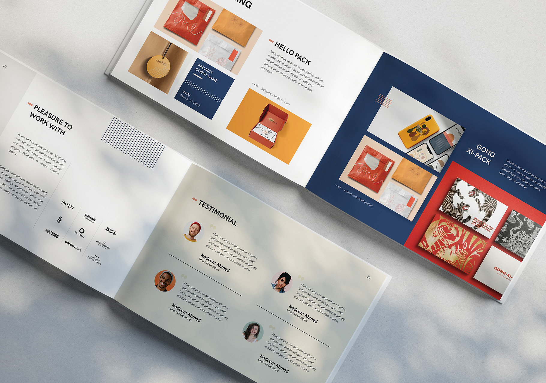 Portfolio Template | Showcase | Client Portfolio Template | Word ...