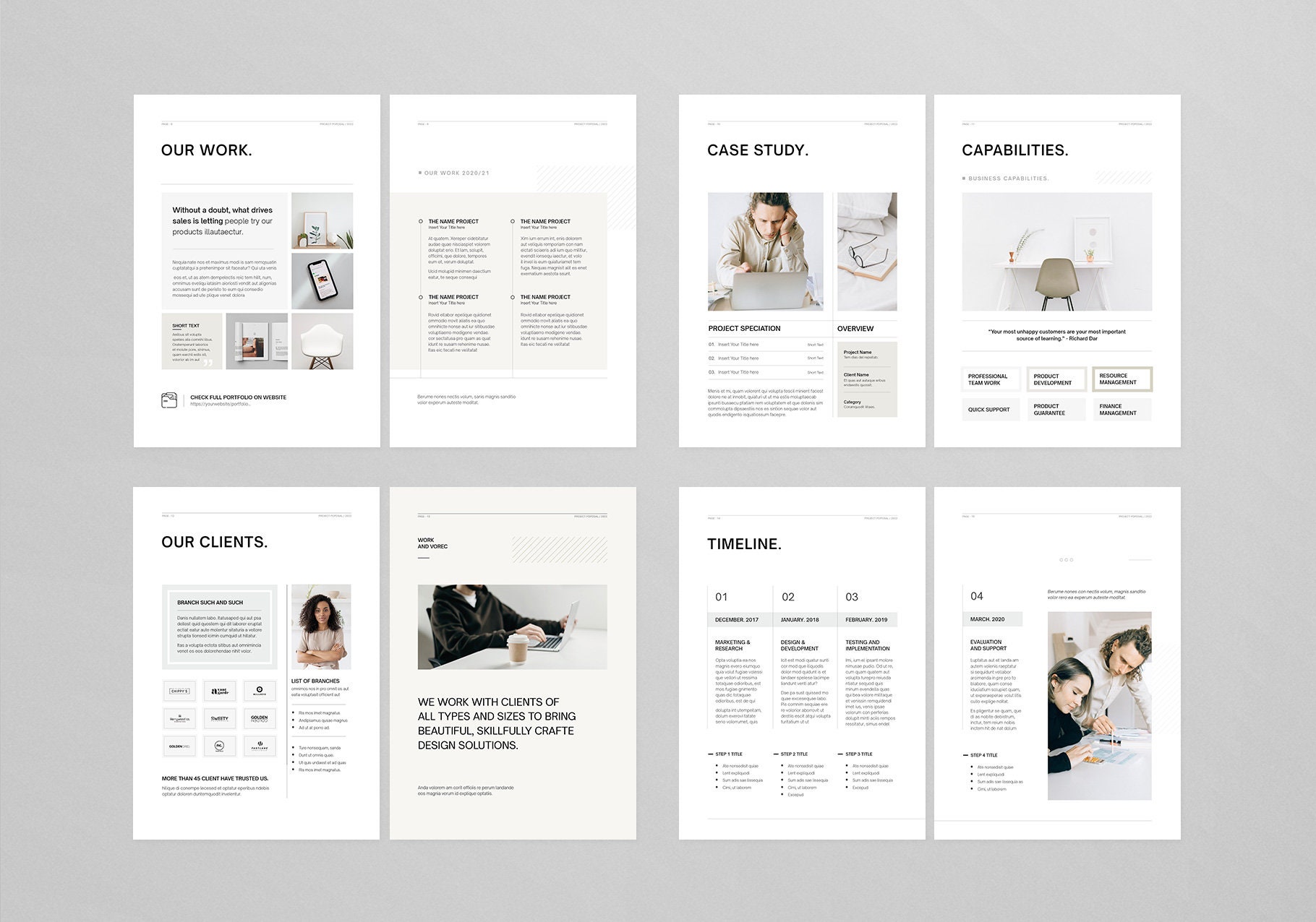 Minimal Proposal Template 24 Custom Pages A4 & US Letter - Etsy