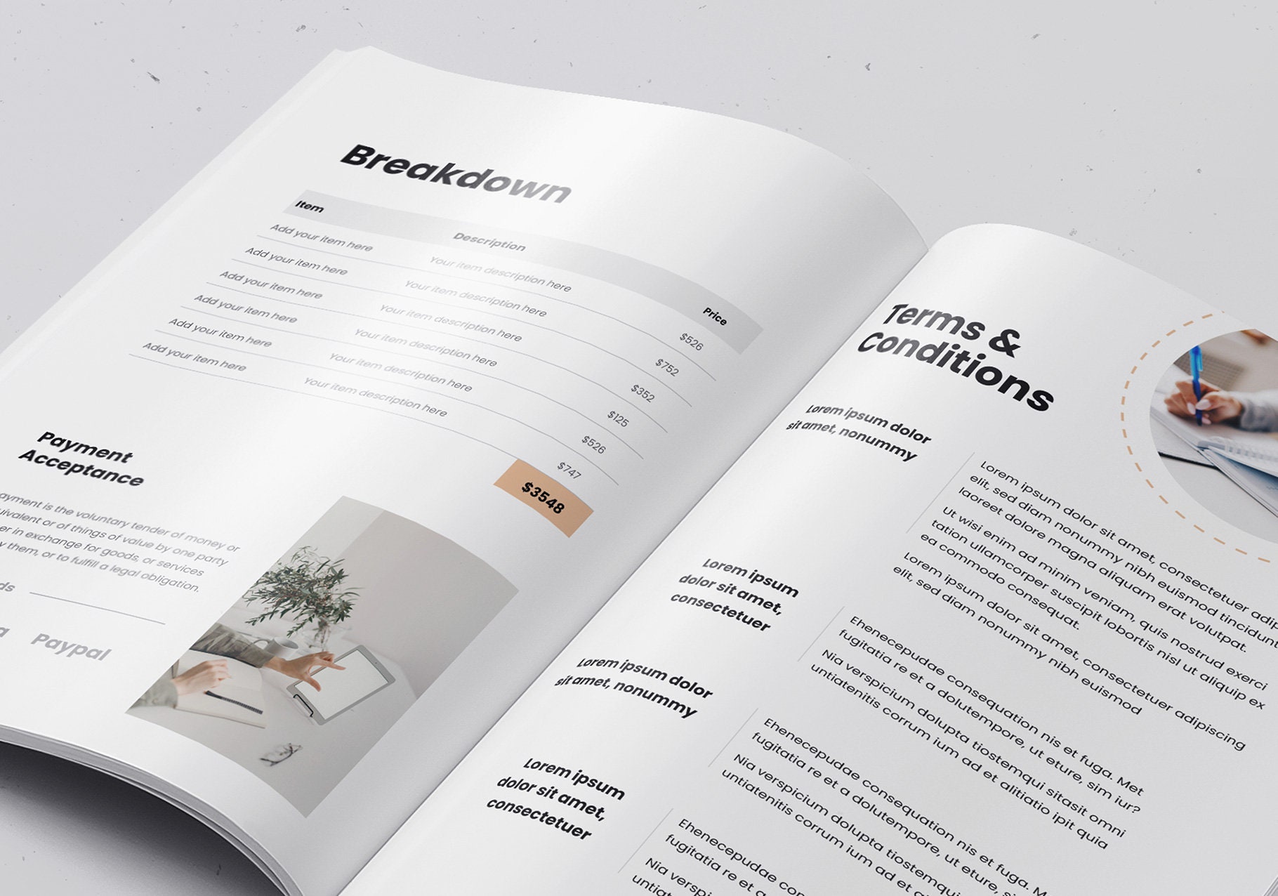 Proposal Template 16 Custom Pages A4 & US Letter Size Indesign Docx ...