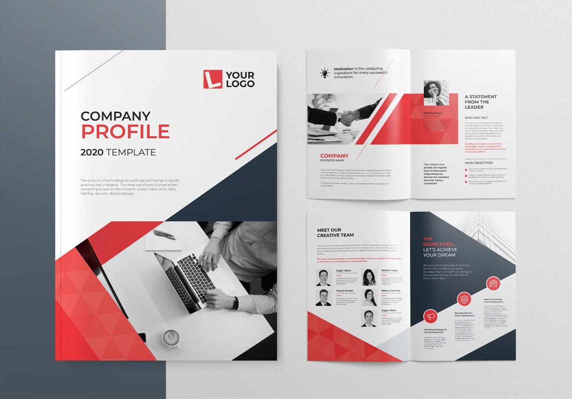 Company Profile 2020, Fully Editable Word Template, 16 Rich Pages ...