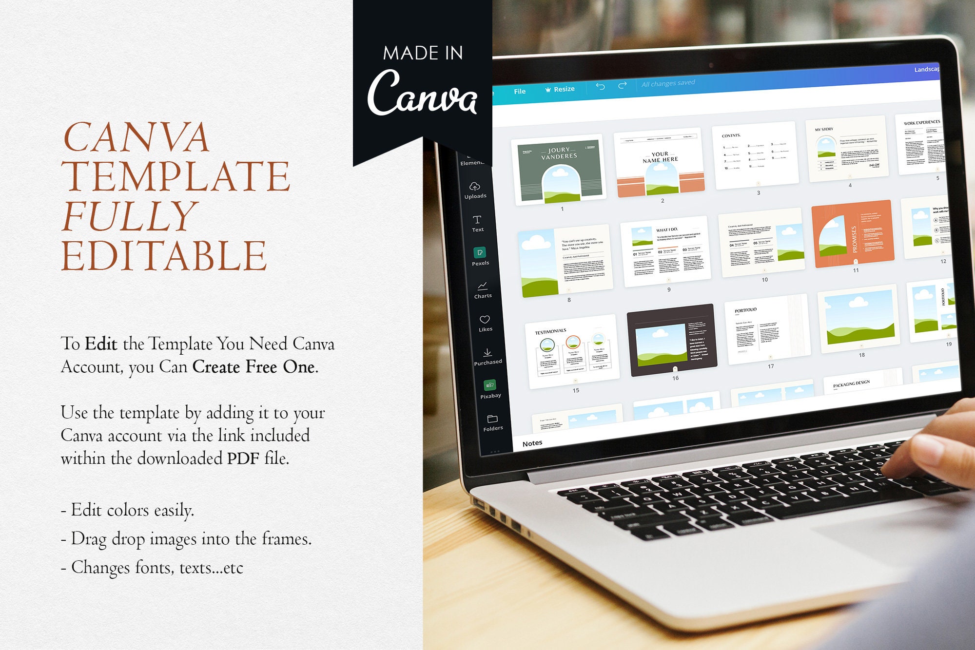 Canva Portfolio Template | Showcase Your Work | Client Portfolio ...