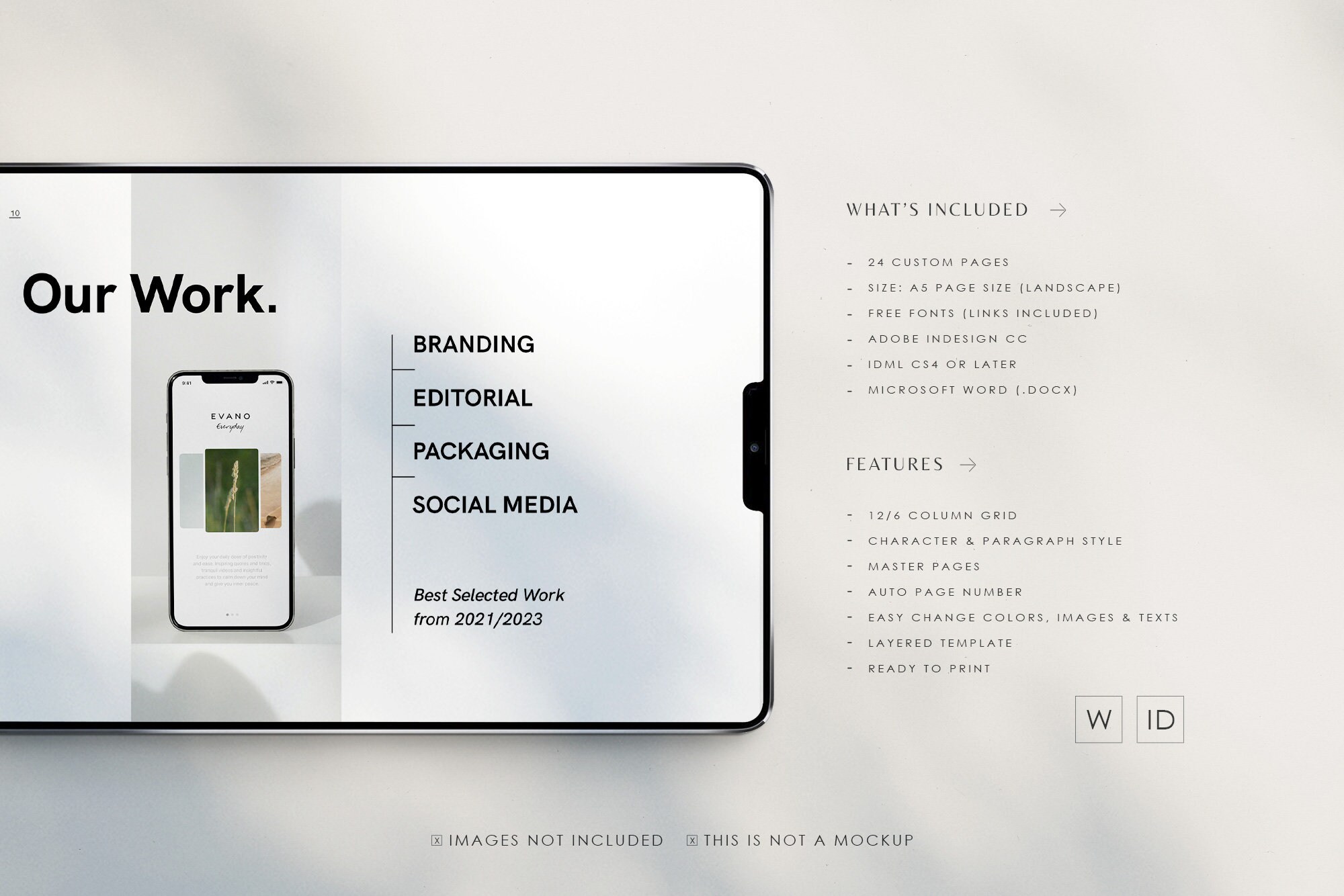 Portfolio Template | Showcase | Client Portfolio Template | Word ...