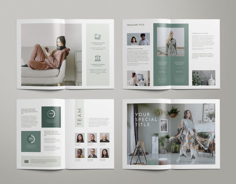 20-page Brochure Template, Customizable Layout (indesign, Word) - Etsy