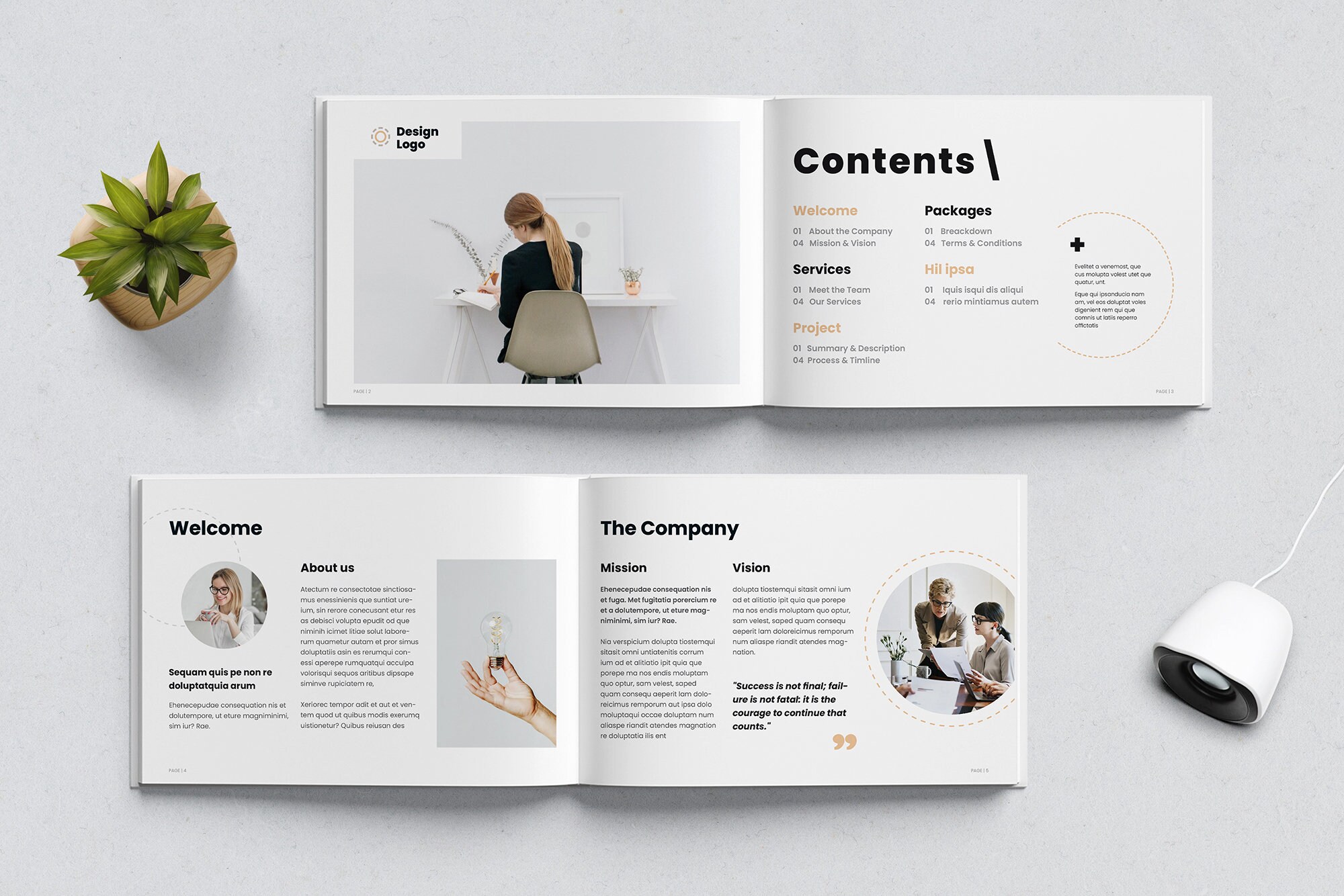 Minimal Proposal Template, 16 Custom Pages, Microsoft Word Proposal ...