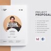 Modern Blue Project Proposal Template Easy-to-edit WORD Format Indesign ...