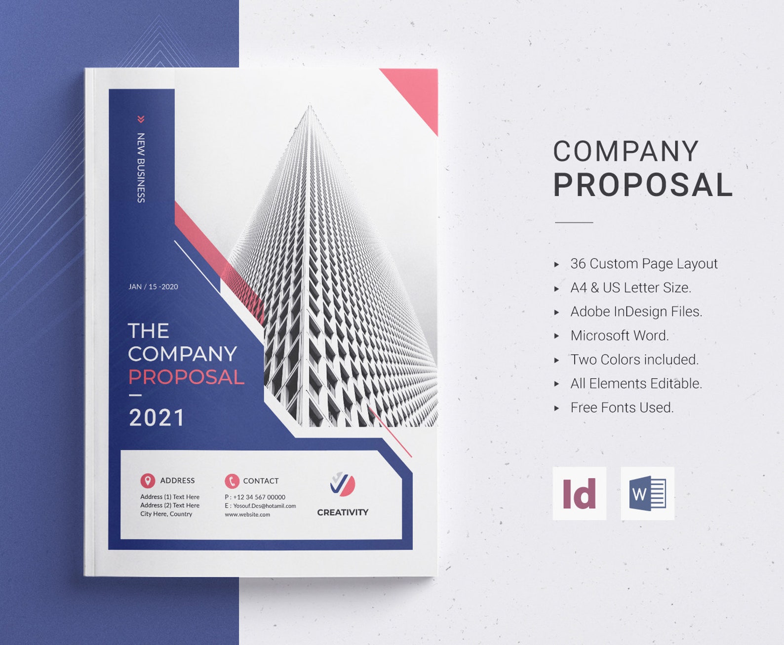 Proposal Template | Docx Proposal Template | 36 Custom Pages | Word ...