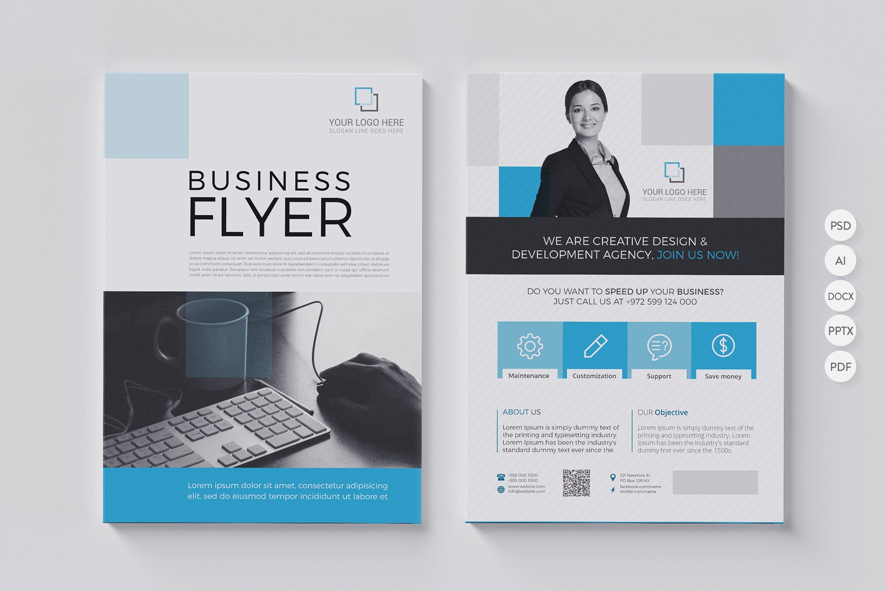 20 Corporate Flyer - Double Sided, Business Flyer Bundle, Sale 90% OFF ...