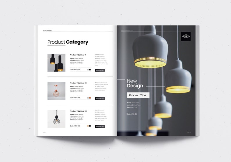 Multipurpose Catalog Template | 16 Custom Pages | A4 & US Letter Page ...