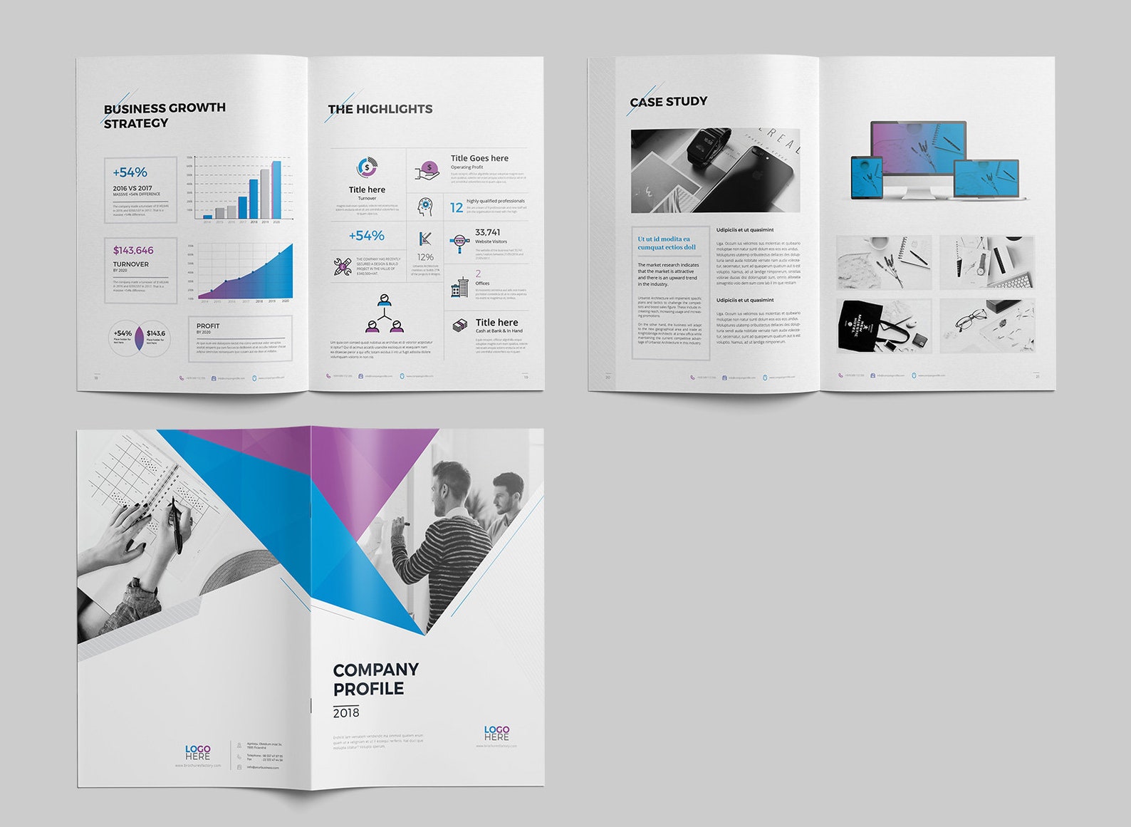 Company Profile , Fully Editable Indesign Template, Business Brochure ...