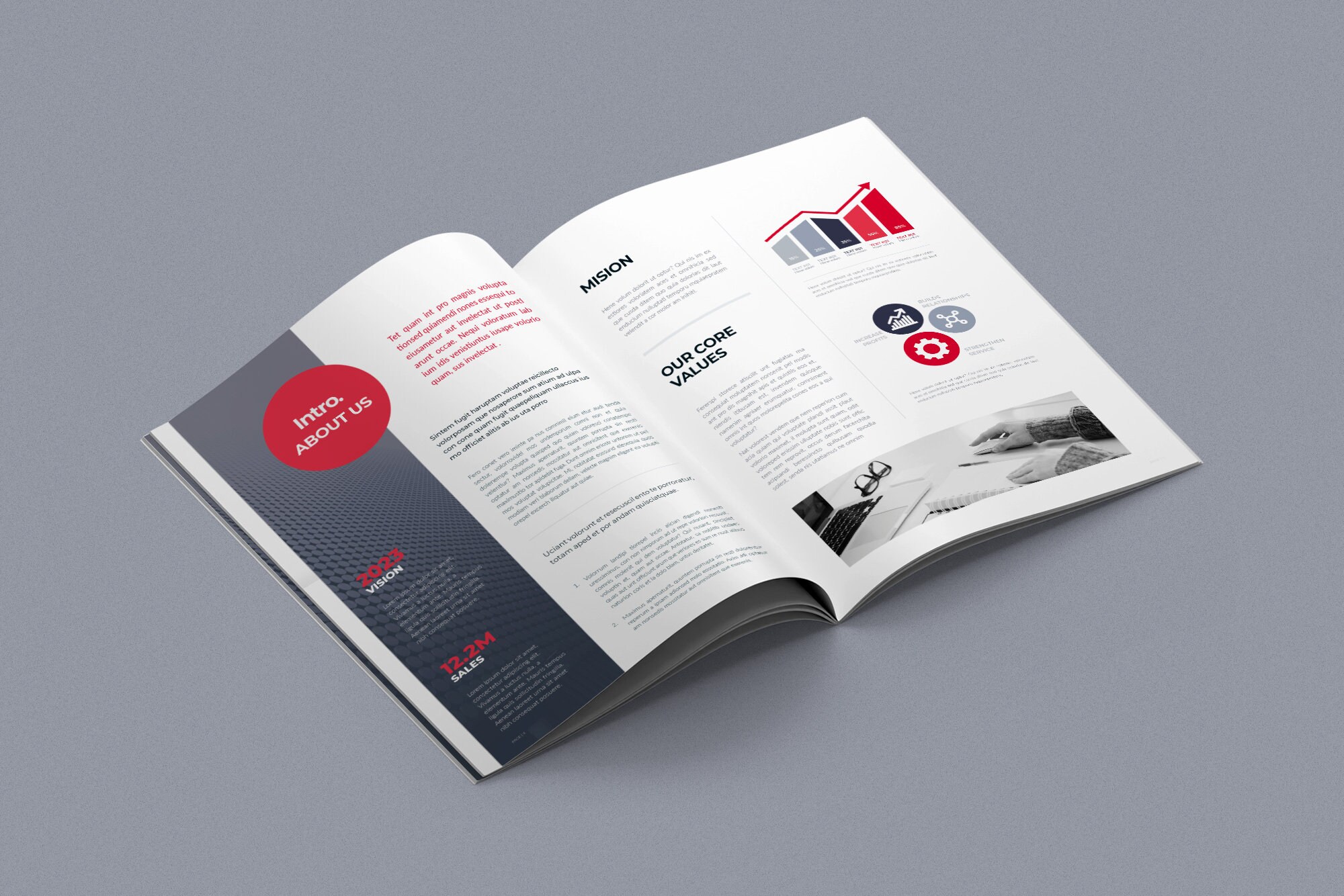 Company Profile Template, 20 Pages , A4 & US Letter Size, Indesign ...