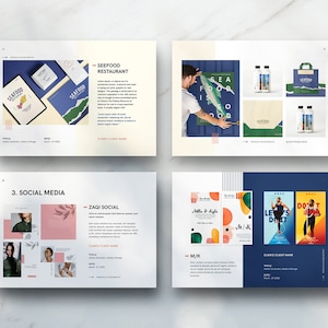 Portfolio Template Showcase Client Portfolio Template Word & Indesign ...
