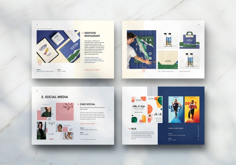 Portfolio Template | Showcase | Client Portfolio Template | Word ...