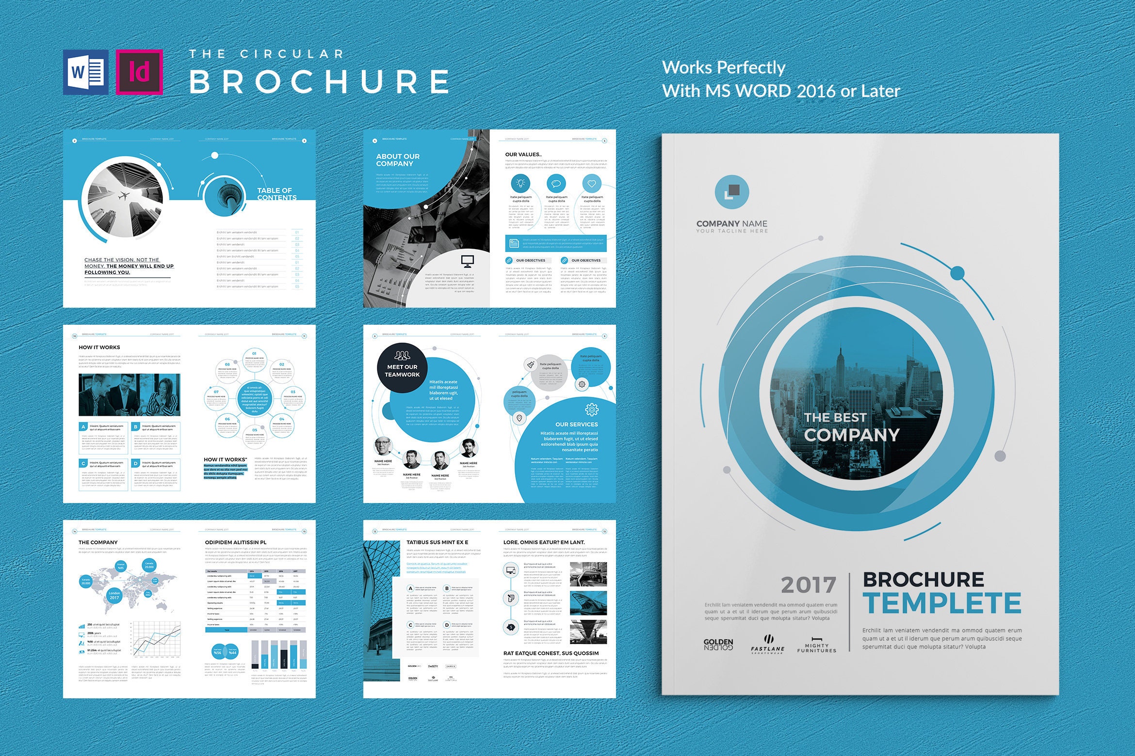 Word Brochure, Company Profile, Annual Report, 16 Unique Custom Pages ...