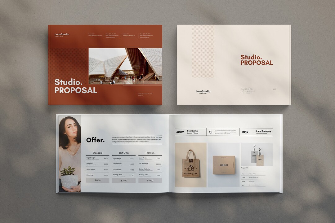 Proposal | A4 + US Page Size | 26 Custom Pages | Indesign Template ...