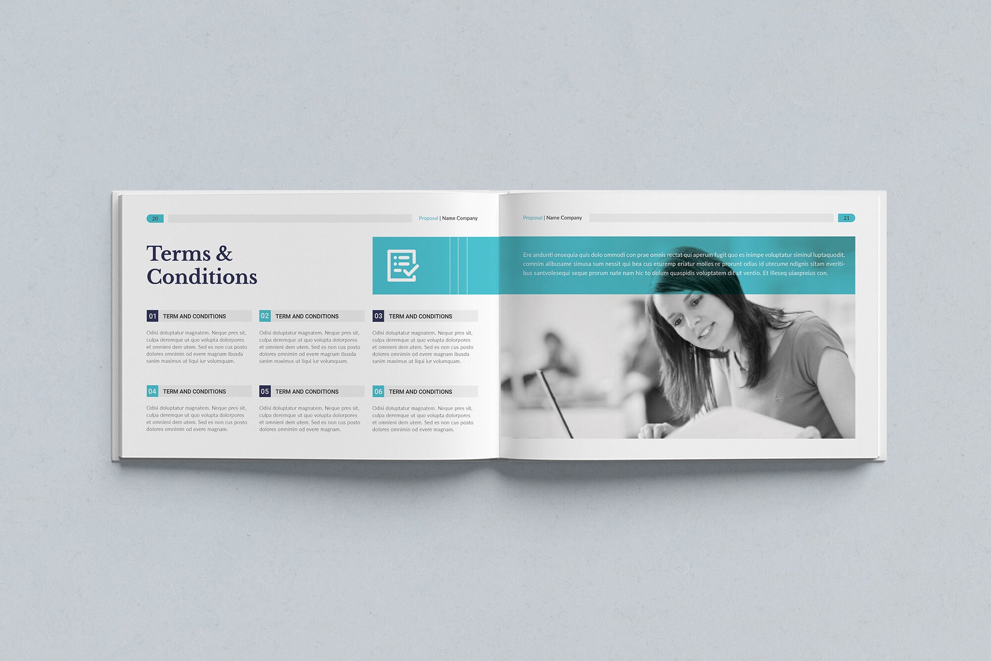 Proposal Template | 24 Custom Pages | A5 Landscape | Indesign | Docx ...