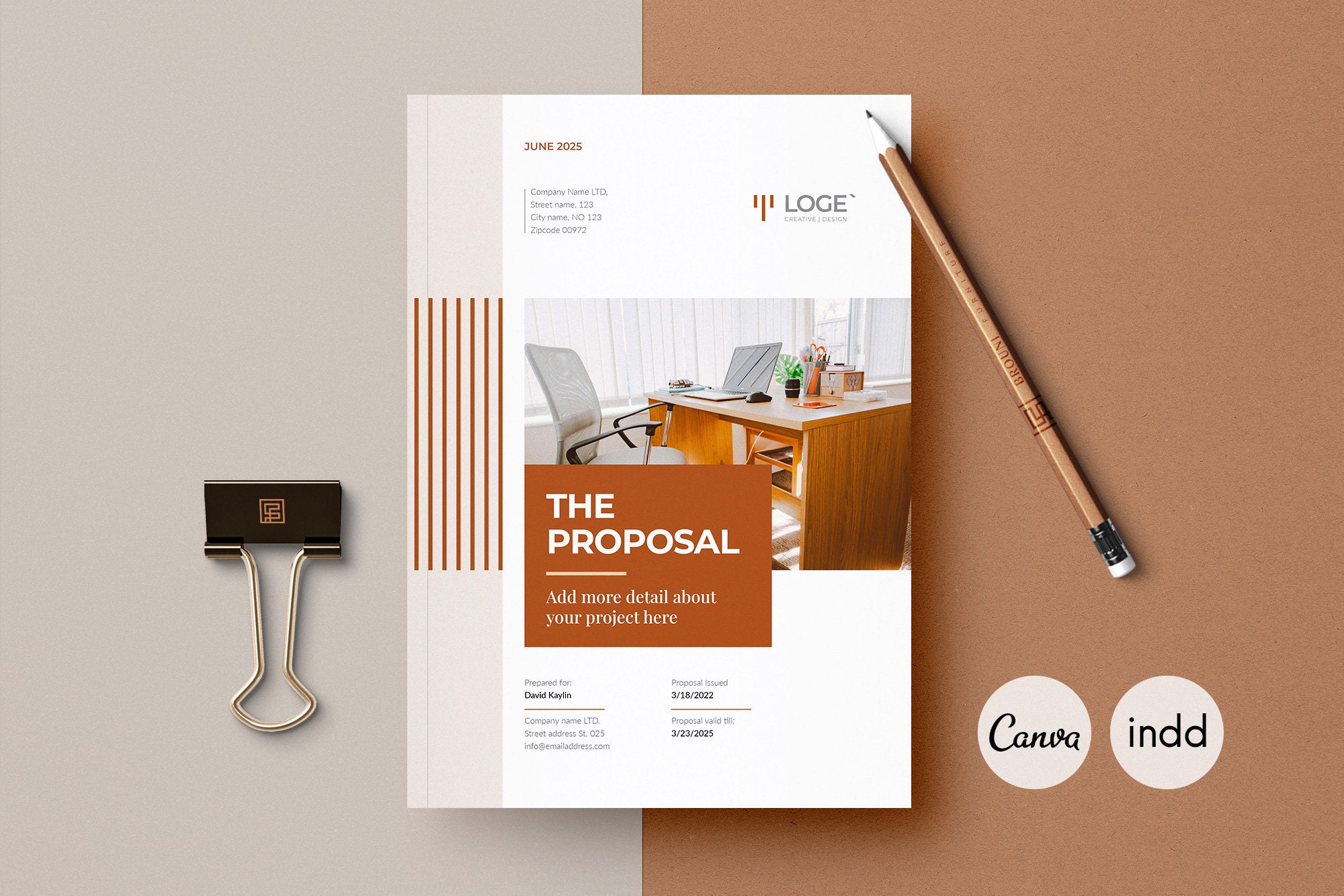 Canva, Indesign Proposal Template Attractive Proposal Design Client ...