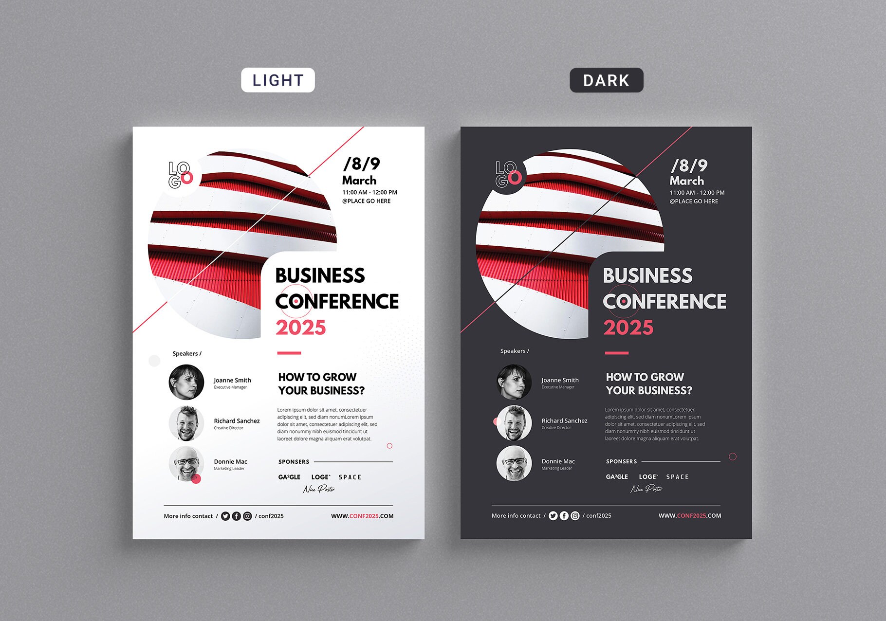 Business Conference Flyer Template, Event Flyer Template, Meeting Flyer ...