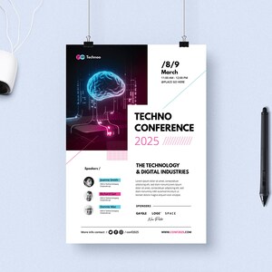 Technology Conference Flyer Template Event Flyer Template - Etsy
