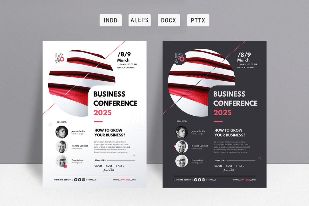 Business Conference Flyer Template, Event Flyer Template, Meeting Flyer ...