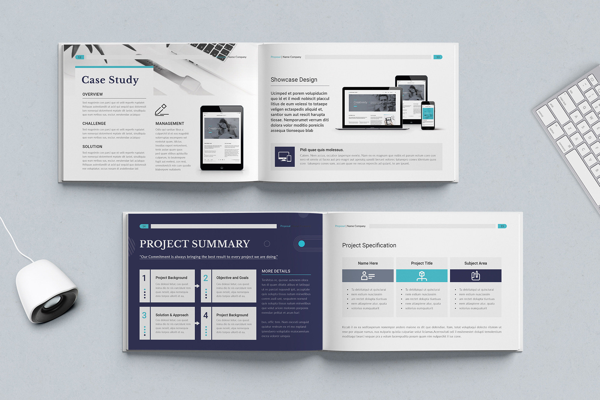 Proposal Template | 24 Custom Pages | A5 Landscape | Indesign | Docx ...