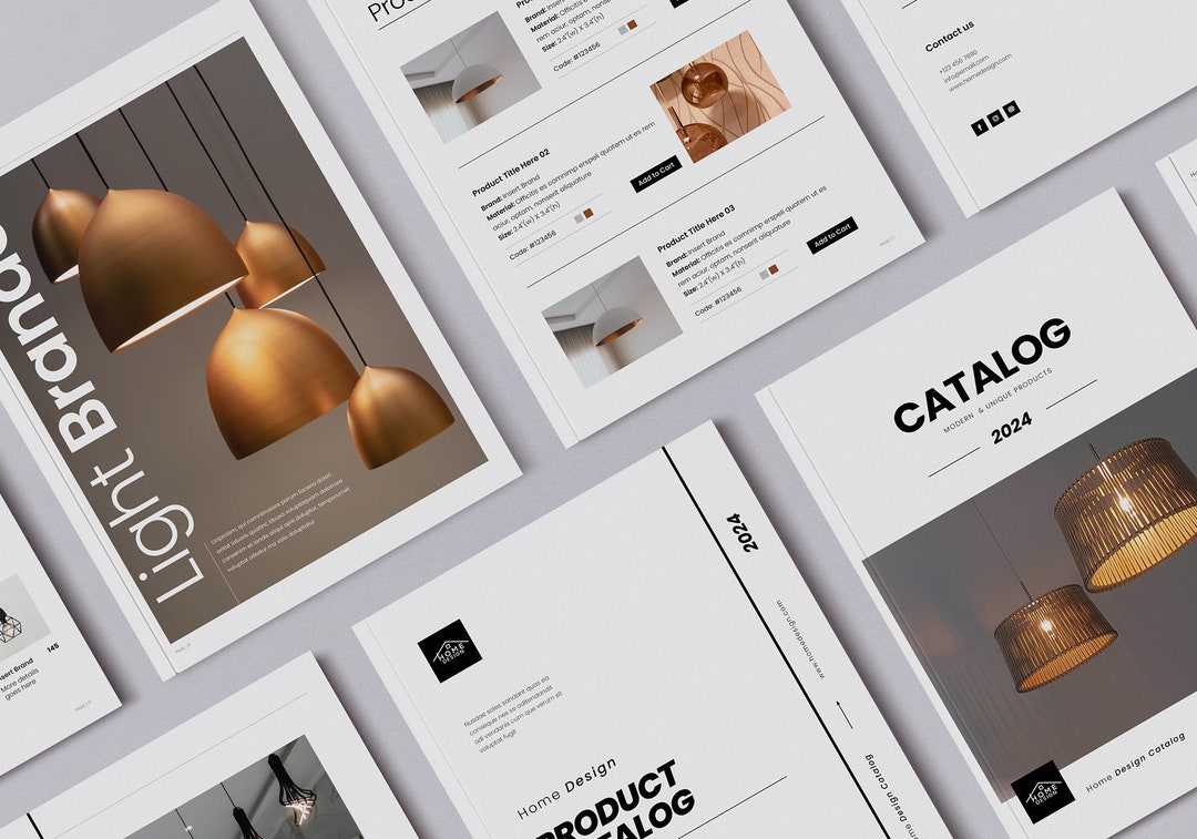 Multipurpose Catalog Template | 16 Custom Pages | A4 & US Letter Page ...