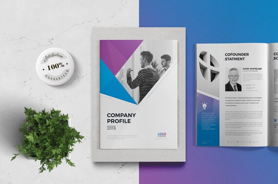 Company Profile Fully Editable Indesign Template Business | Etsy