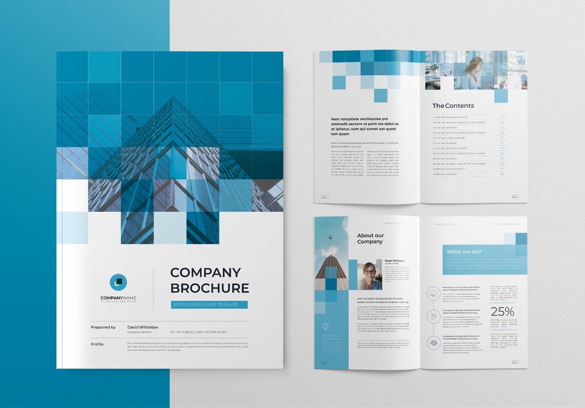 Corporate Business Brochure , Fully Editable Word Template, Indesign ...