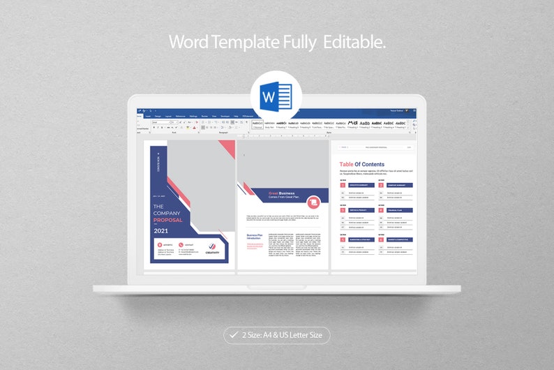 Proposal Template | Docx Proposal Template | 36 Custom Pages | Word ...