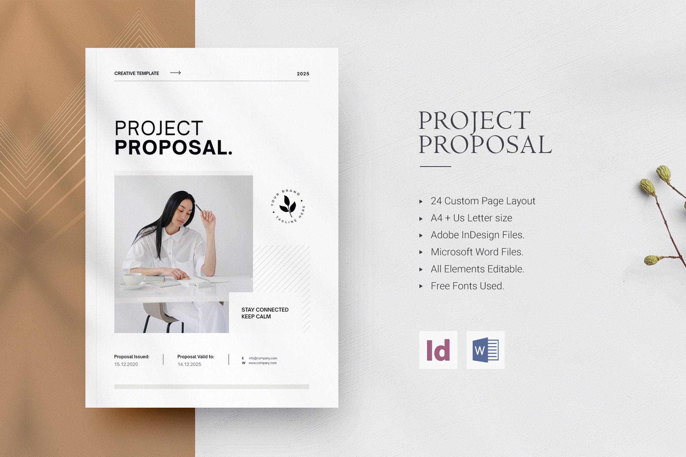 Minimal Proposal Template 24 Custom Pages A4 & US Letter - Etsy