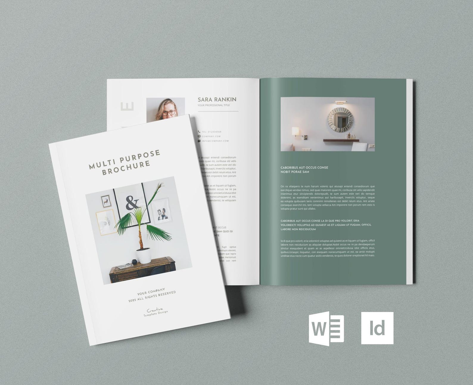 Multipurpose Brochure, Word Brochure Template, 20 Custom Pages ...