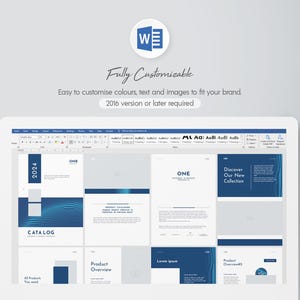 Modern Catalog Template | Easy-to-edit | WORD Format | Indesign | 20 ...