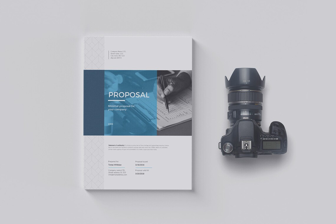 Proposal Template, Word Proposal Template, 18 Custom Pages, Indesign ...