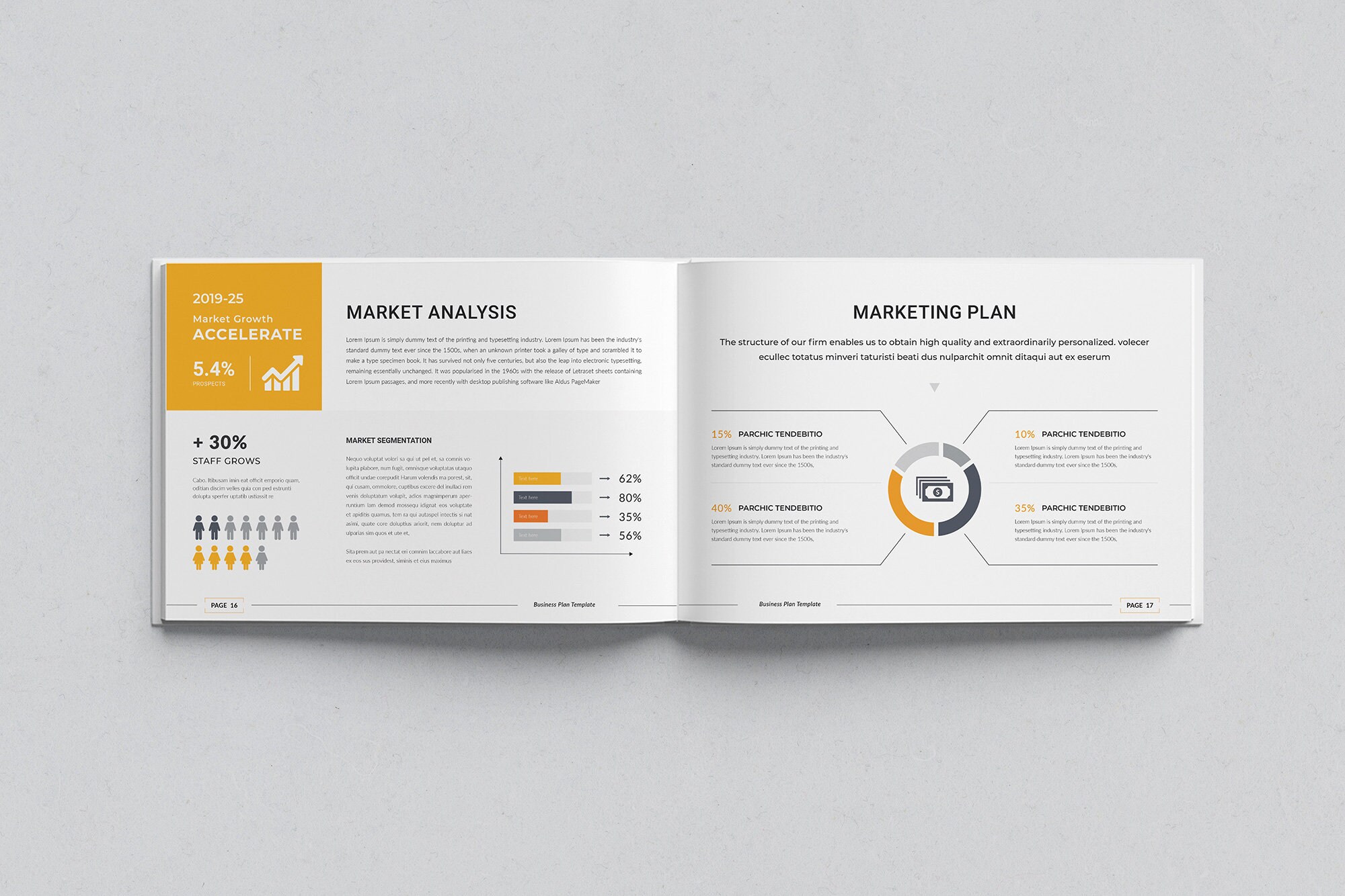 Yellow Proposal Template, 20 Custom Pages, Microsoft Word Proposal ...
